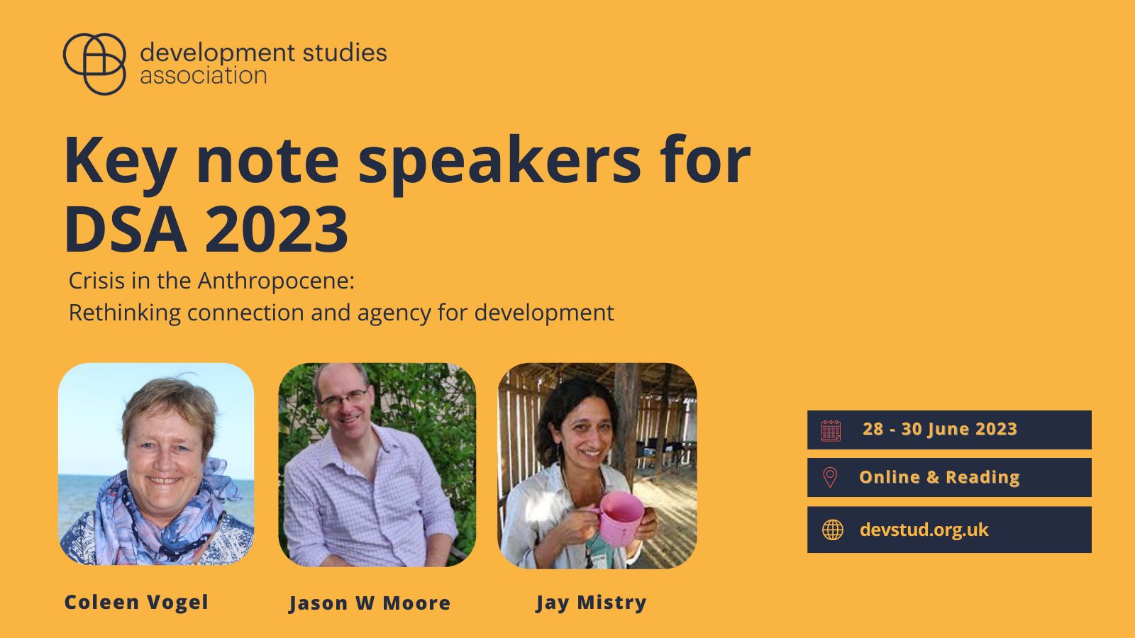 Keynote speakers take the floor at DSA 2023 — Development Studies ...